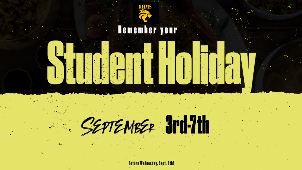 Student Holidays | Richmond Hill Middle School