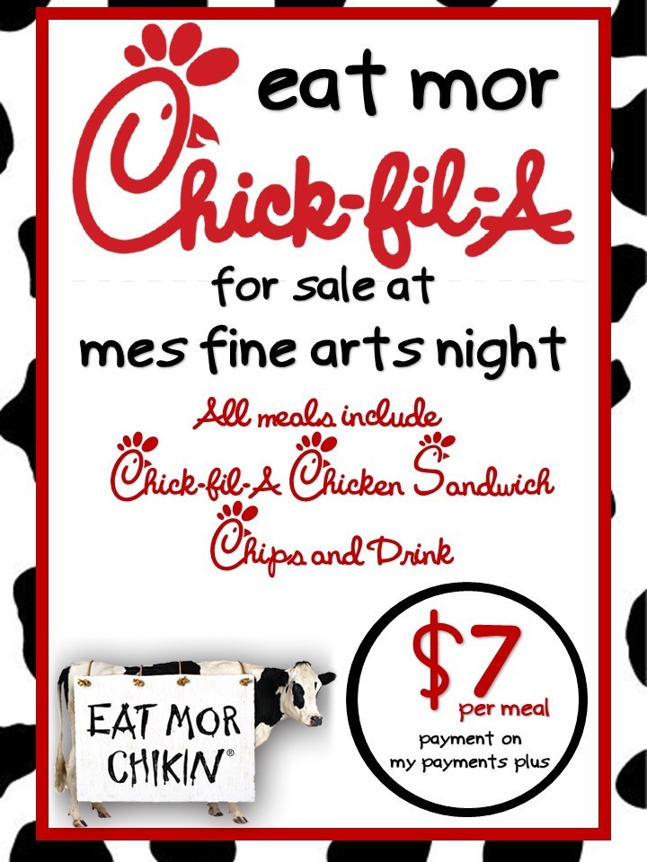 Pre-Order Chick-Fil-A for Art Night | McAllister Elementary School