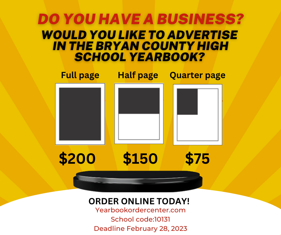 Yearbook Business Ads | Bryan County Middle High School